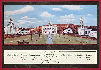 Historical Documents and Image of The Delaware National Bank of Delhi, NY