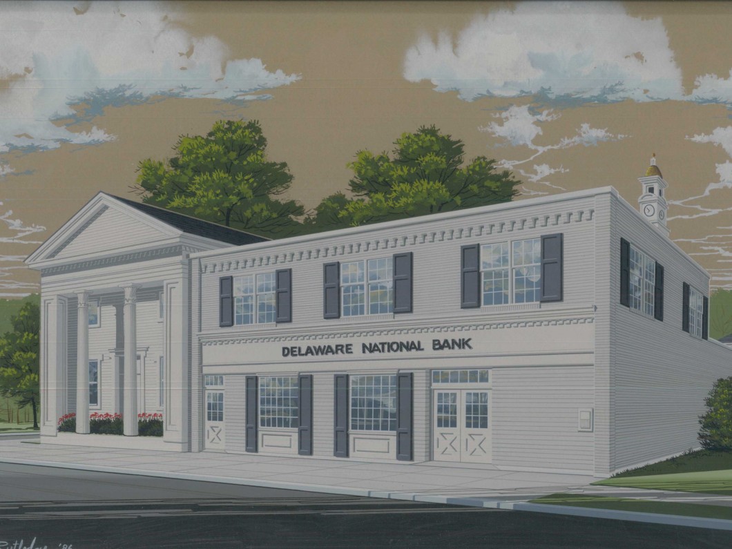 Historical Documents and Image of The Delaware National Bank of Delhi, NY